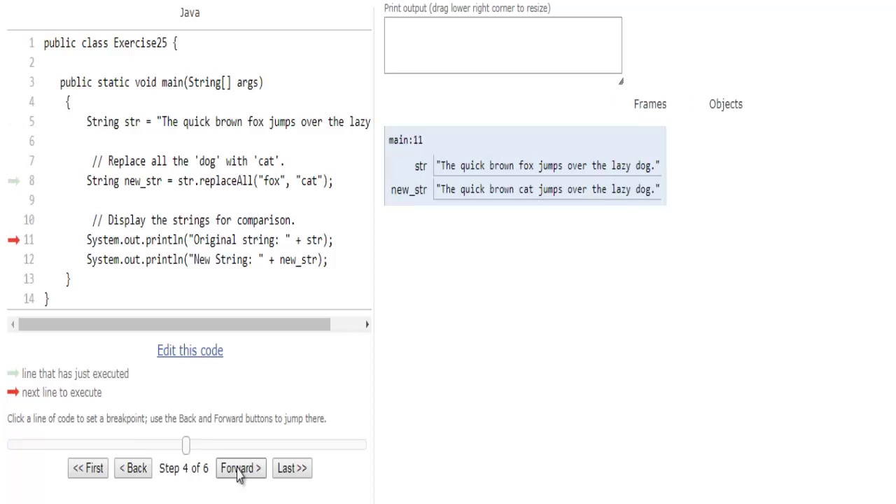 w3resource.com: Java String Exercise-25
