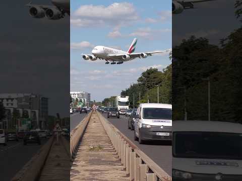 The Giant landing at Heathrow Airport 🤩✈️ #airbus #aviation #airplane
