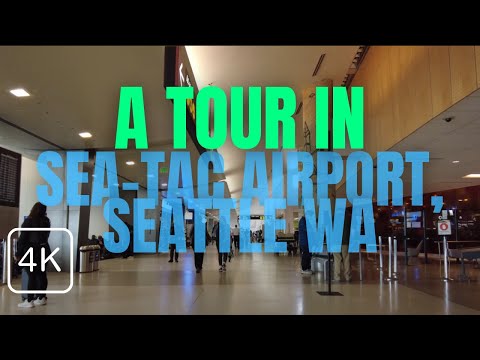 Inside the Sea-Tac Airport in Seattle, Walking Through Terminal A, B and the Club at SEA Lounge