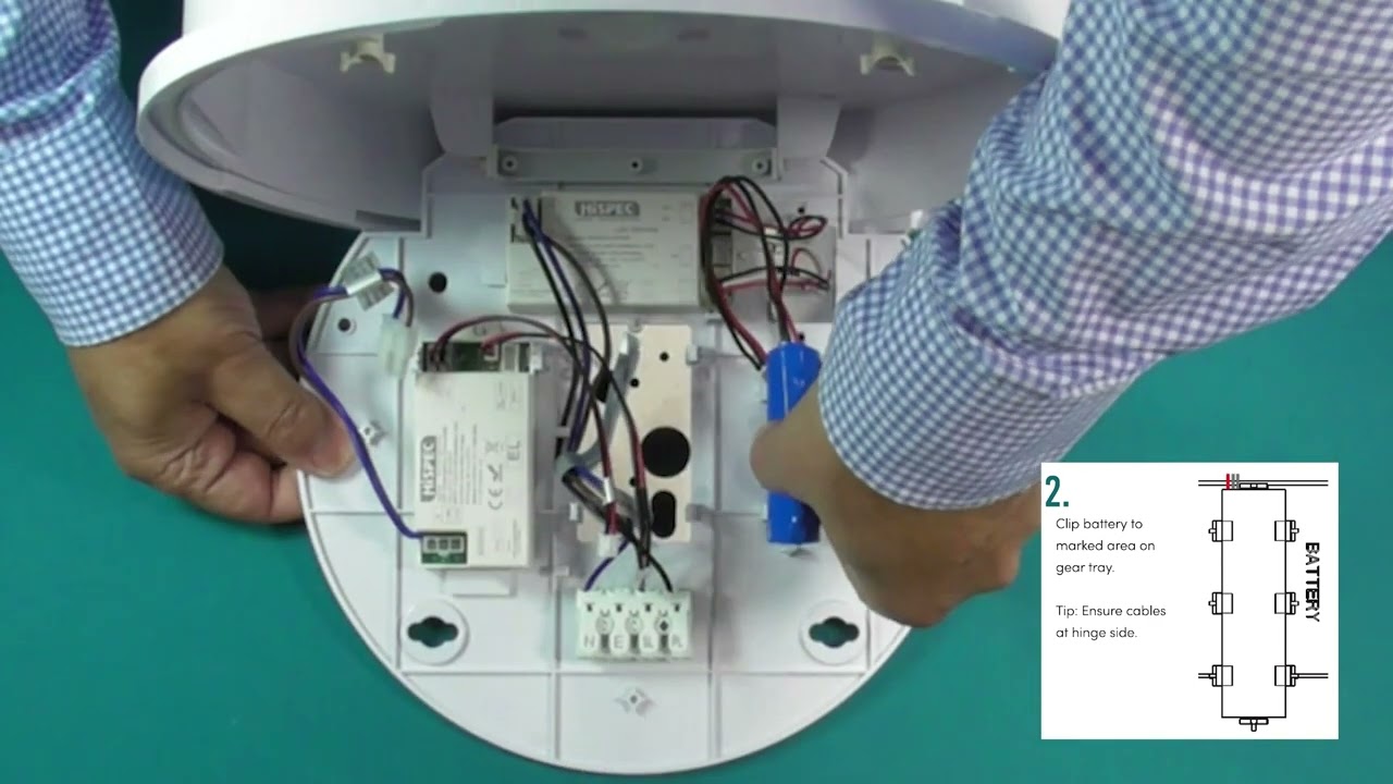 Hispec Pacific LED Bulkhead - Emergency Pack Install Guide