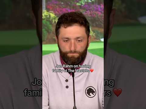 Family means everything to Jon Rahm ❤️ #TheMasters #golf #LIVGolf