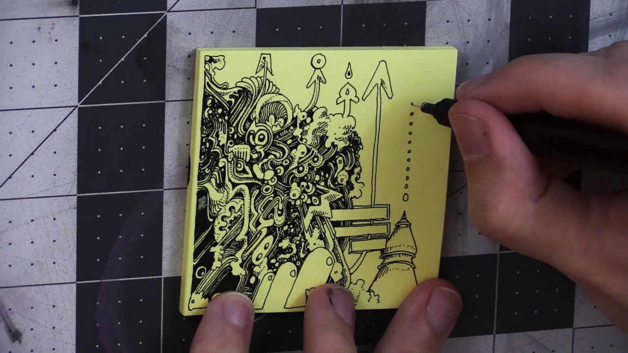 Doodling on a Post-It Note