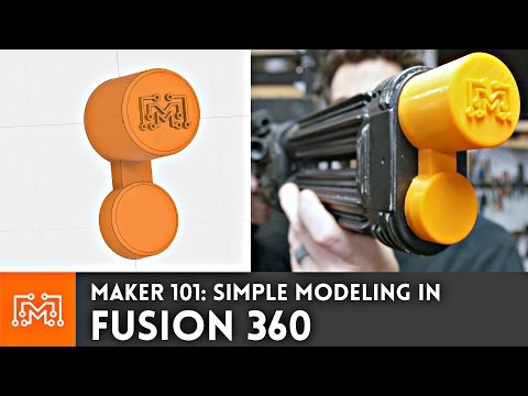 Fusion 360: Making a simple object for 3D printing // Maker 101 | I Like To Make Stuff