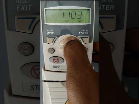 ACS355 ABB VFD || Parameter setting to install potential meter #VFDABB #parametersetting #VFD #ABB