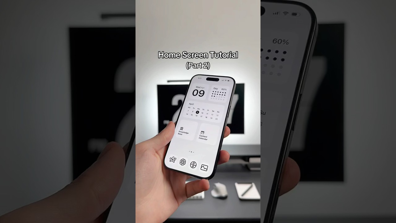 Learn how to use custom app icons on iPhone #minimalist #homescreen #setup