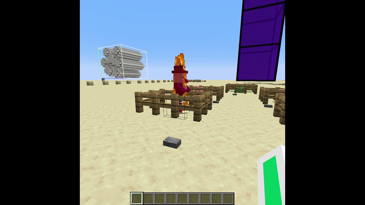 Lightning Transformations in Peaceful Minecraft