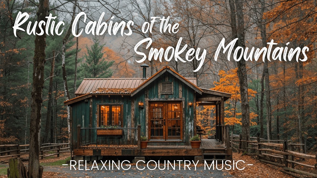 Rustic Cabins of the Smokey Mountains | Relaxing Country Music