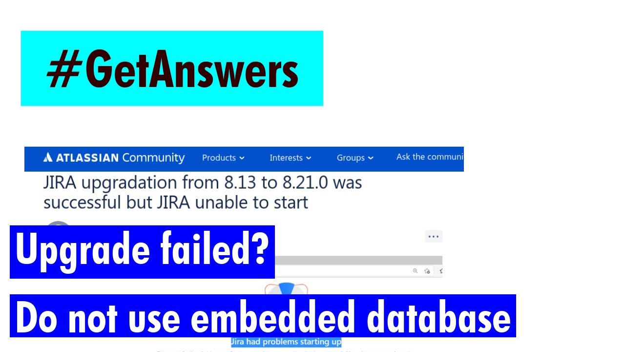 GetAnswers - Do not use embedded database
