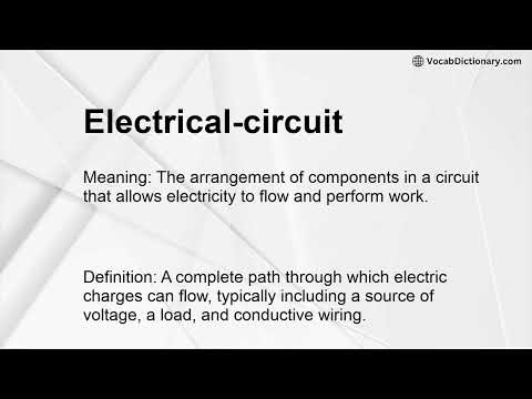 Electrical-circuit Meaning