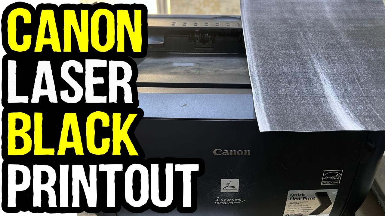 How To Fix Black Pages Printing On Canon Printer