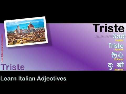 Triste - How to Pronounce Triste in Italian with English meaning as Sad?