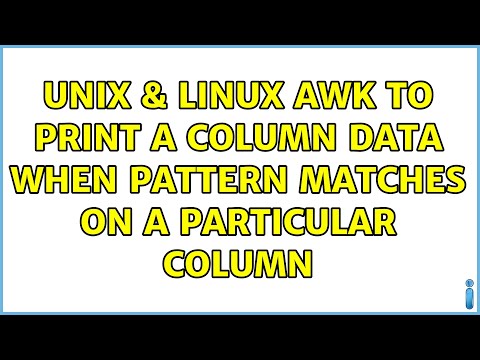 Unix & Linux: awk to print a column data when pattern matches on a particular column