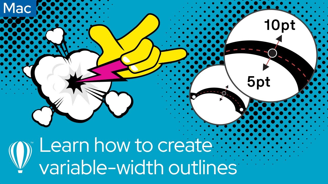 Learn how to create variable-width outlines | Mac