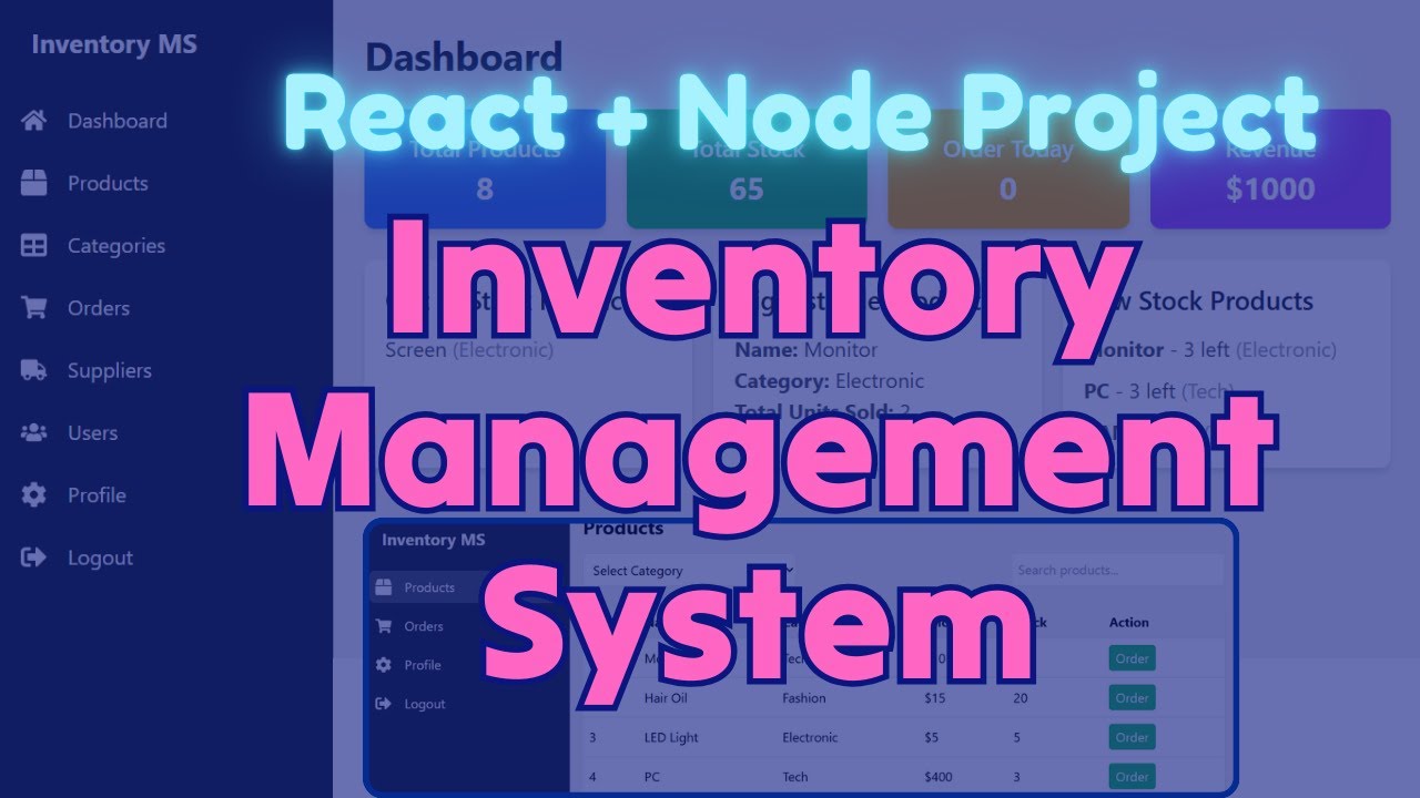 Inventory Management System Demo | MERN Stack Project - 1