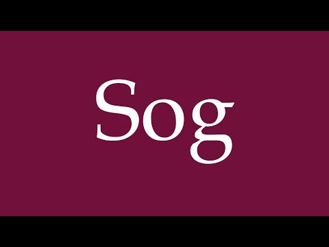 How to Pronounce ''Sog'' (Suction) Correctly in German