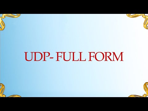 UDP FULL FORM | FULL FORM OF UDP | यूडीपी फुल फॉर्म
