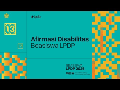 4. Webinar Beasiswa LPDP 2025 | Beasiswa Afirmasi Penyandang Disabilitas