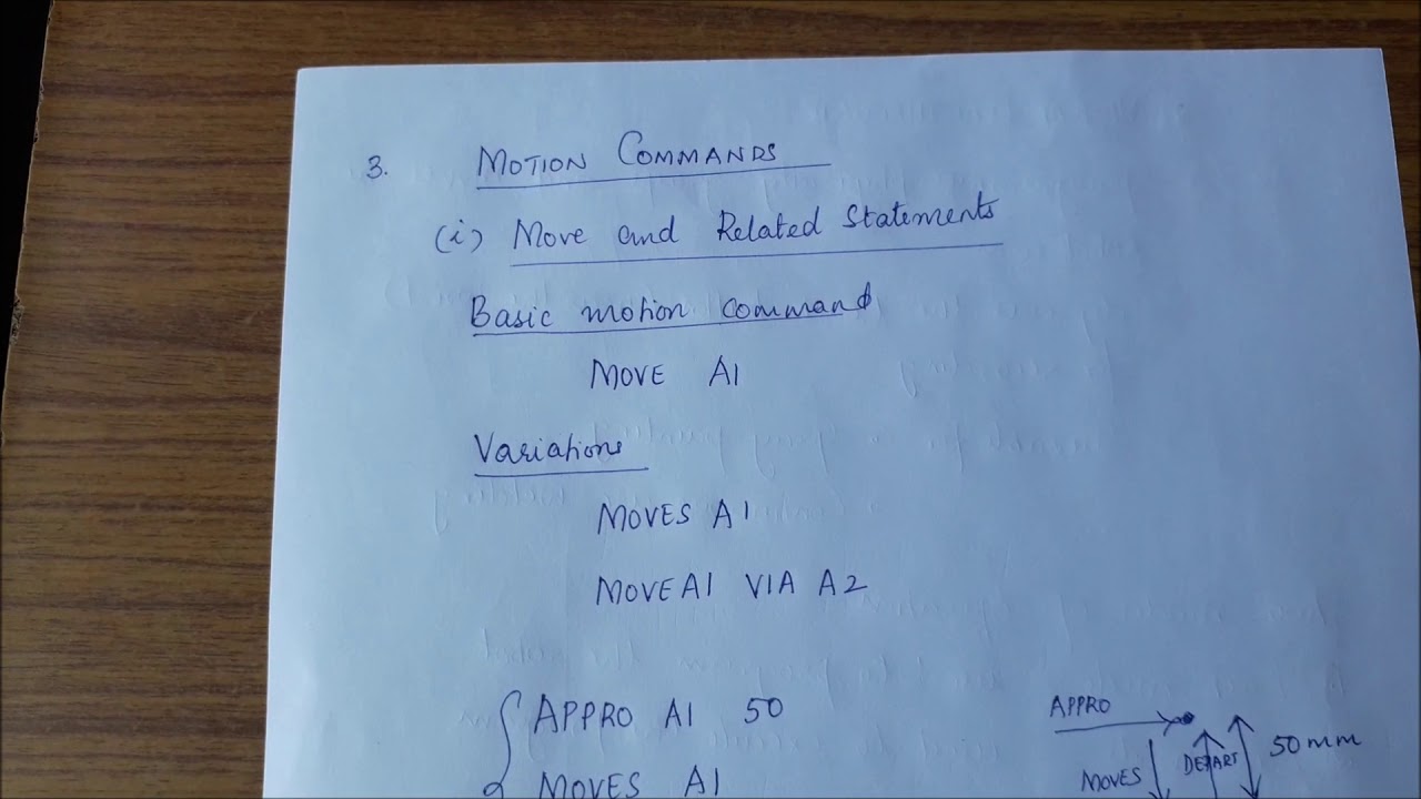 EC368 Robotics Module 6 Motion Commands Part I