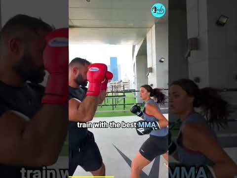 Train Like An MMA Fighter In Dubai 💪🏽| Curly Tales ME #shorts