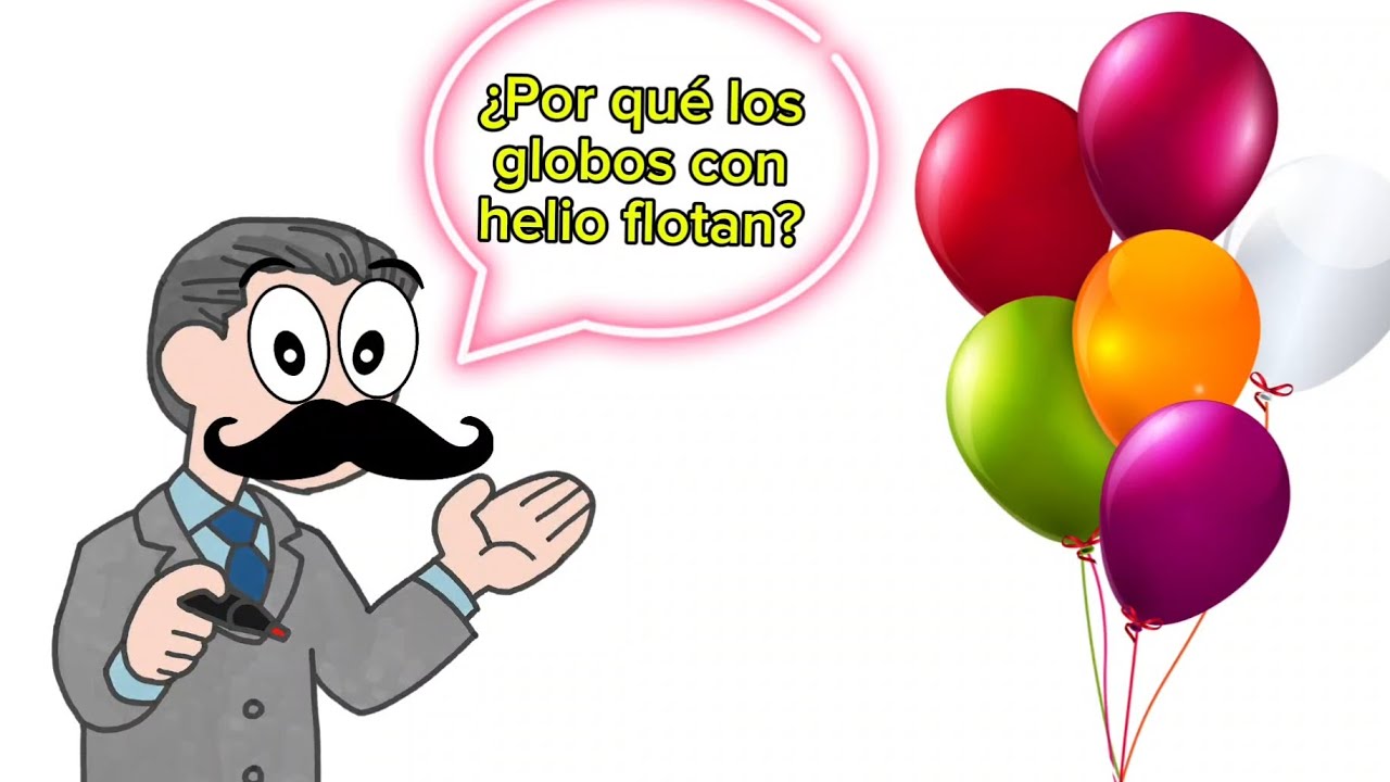 ¿Por qué los globos con helio flotan? Explicación fácil