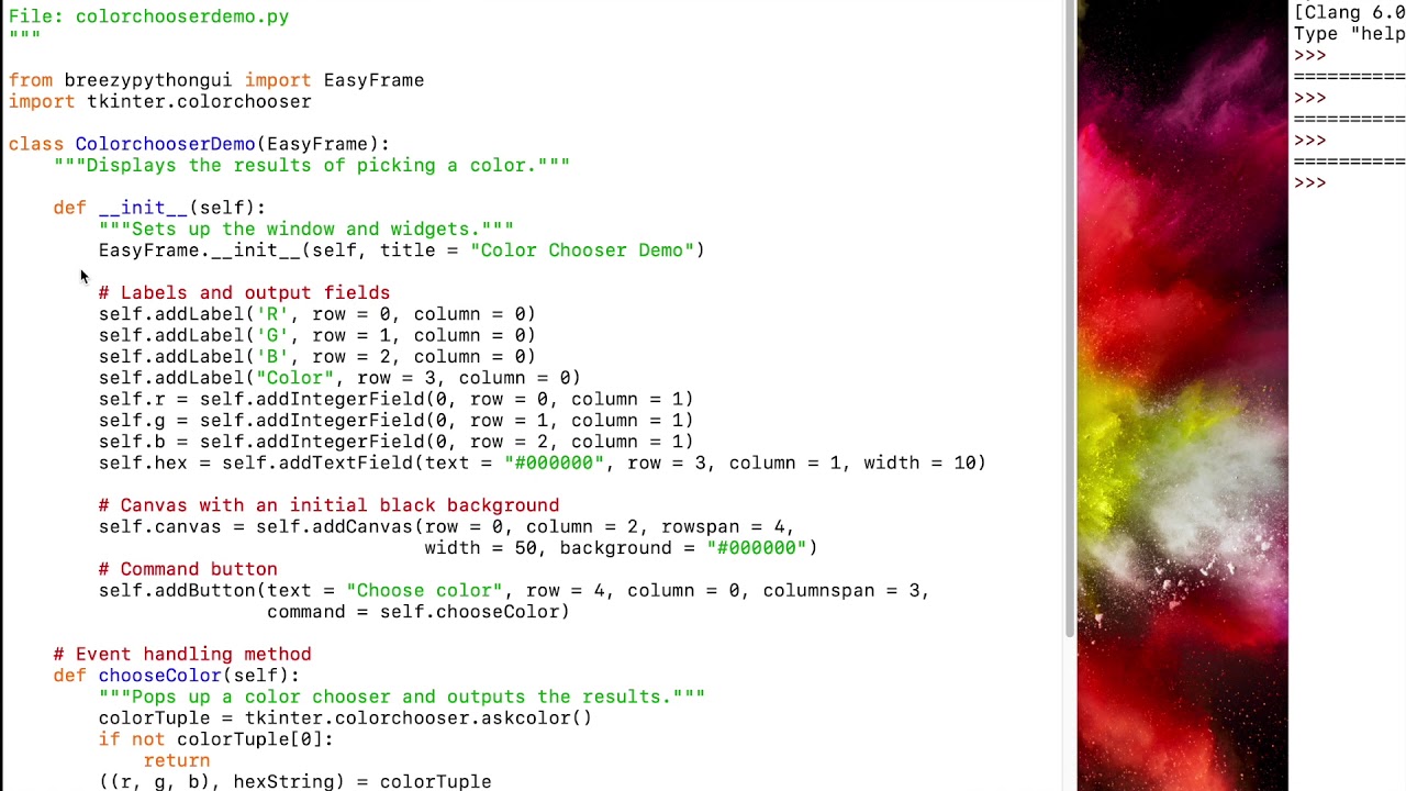 Python08 - Color Chooser Demo