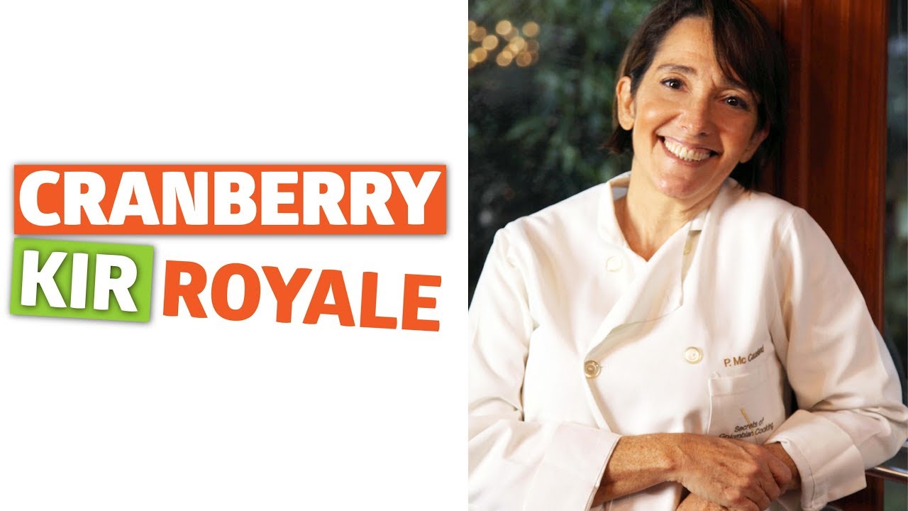 Natural Cranberry Kir Royale - Best Sparkling Holiday Drink & Homemade #chefpachi
