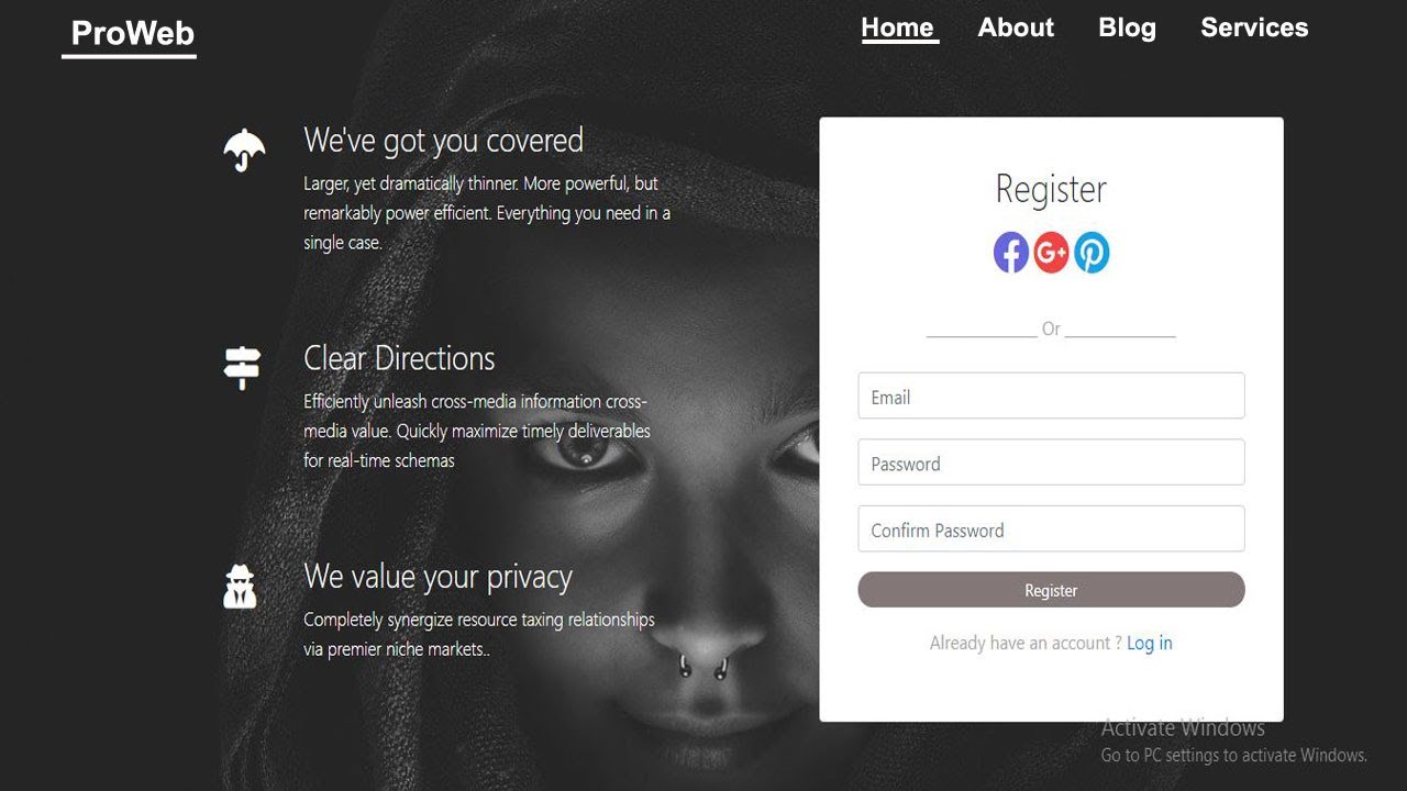 How to create registration form in bootstrap 4 || Registration Page in Bootstrap 4