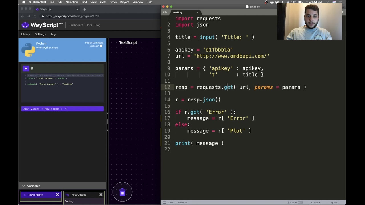 Trigger Python Script via Text Message