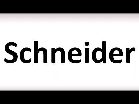 How to Pronounce Schneider (correctly!)