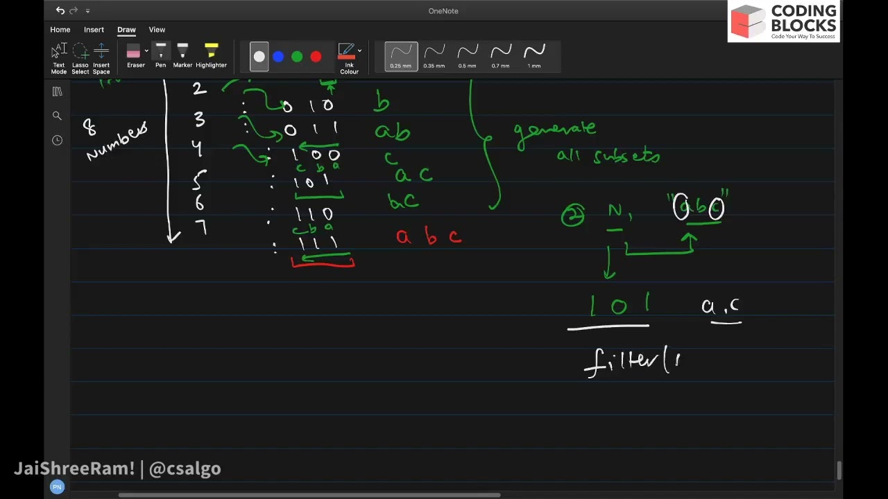 13.Generate Subsets using Bitmasking