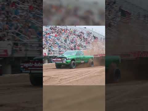 Chris Patterson Winning UCC Sled Pull, 315' #UCC #cummins #diesel
