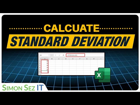 How to Calculate Standard Deviation in Microsoft Excel (STDEV)