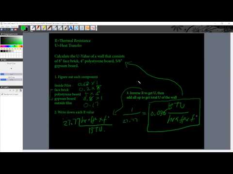 How to calculate U Value of a wall