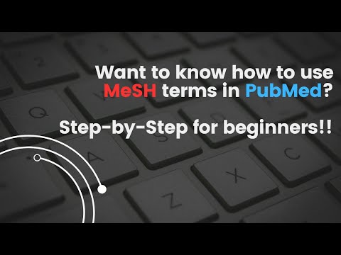 How to use MeSH terms in PubMed - Step-by-Step Tutorial for Beginners in Health Research!!