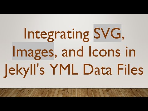 Integrating SVG, Images, and Icons in Jekyll's YML Data Files