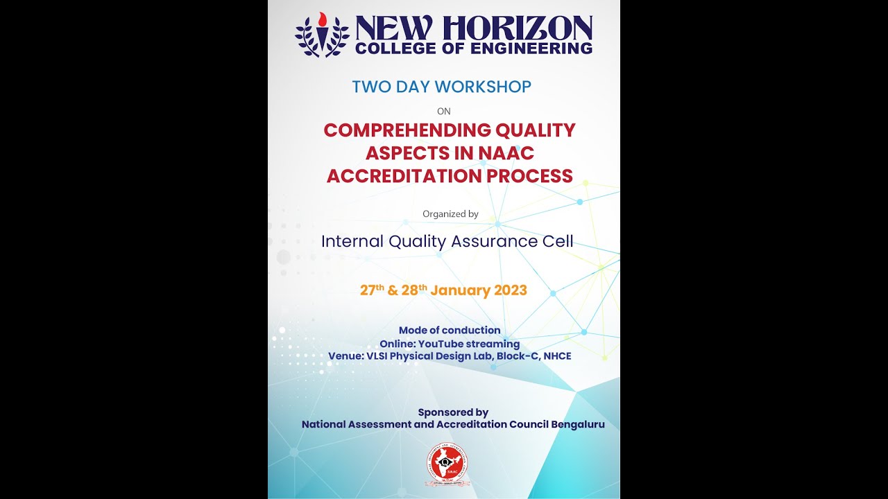 Two Day Workshop on “Comprehending Quality Aspects in NAAC Accreditation Process”