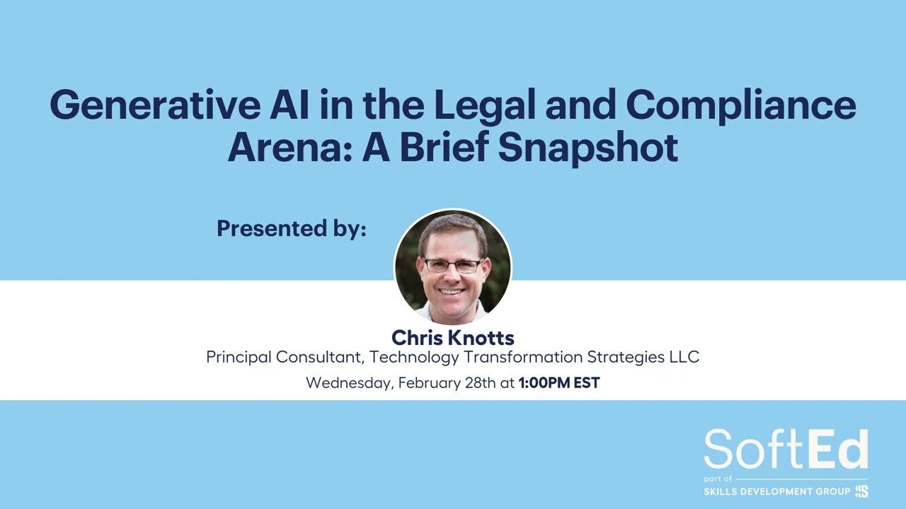 Generative AI in the Legal and Compliance Arena: A Brief Snapshot