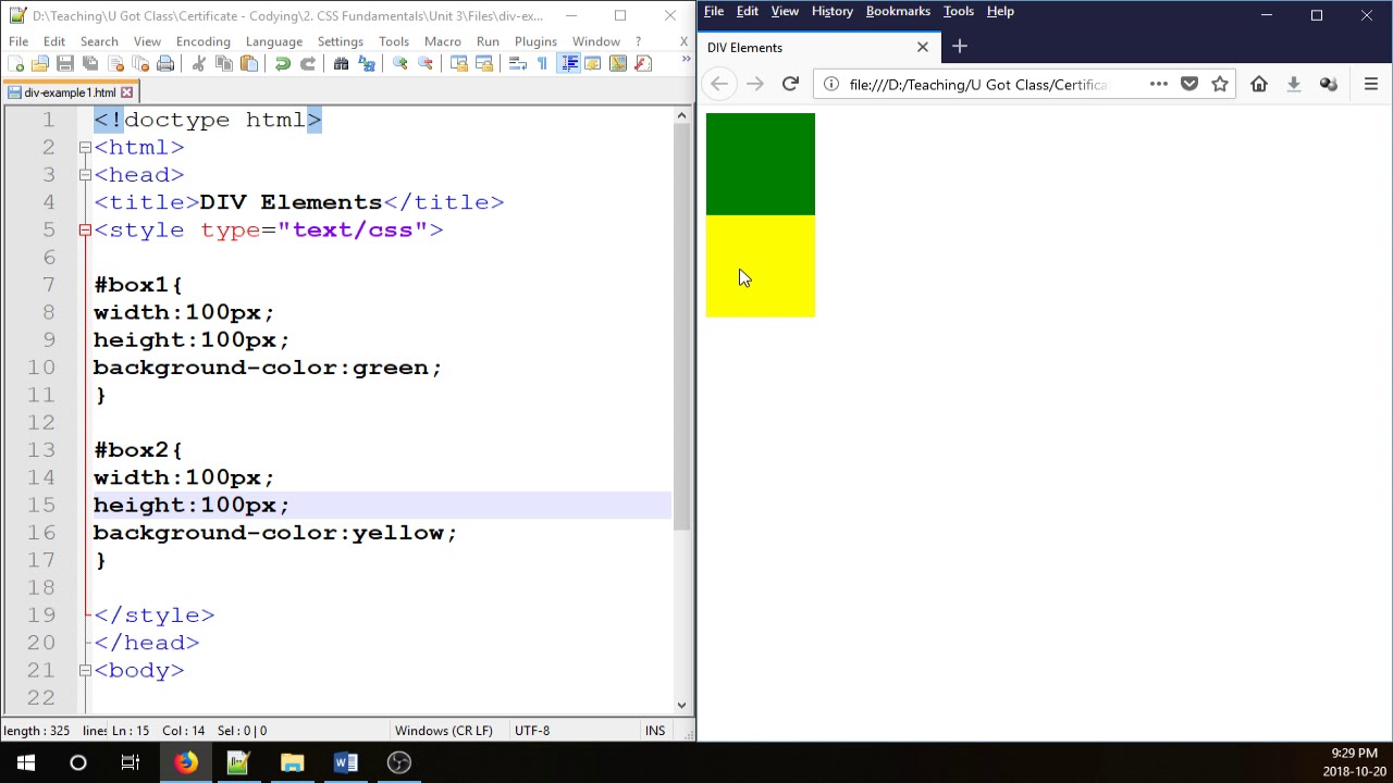 Floating div Elements with CSS