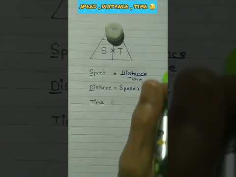 The easiest Speed Distance Time formula #maths #physics #students #pw #physicswallah