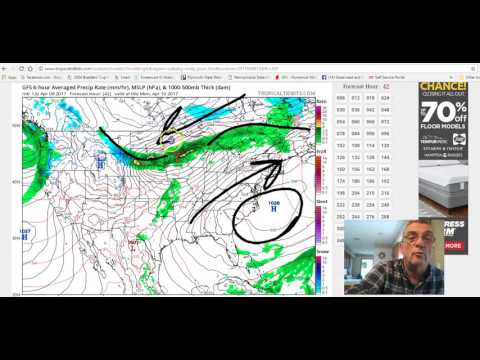 Active Weather Pattern In The Western US While Quiet and Warm In The East 04082017