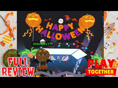 🎃👻🍬Full Review Of Halloween Update In Play Together Game || Play Together App safe game || Unbox Joy