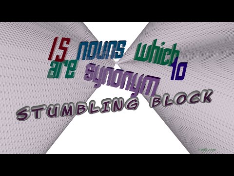stumbling block - 17 nouns synonym to stumbling block (sentence examples)