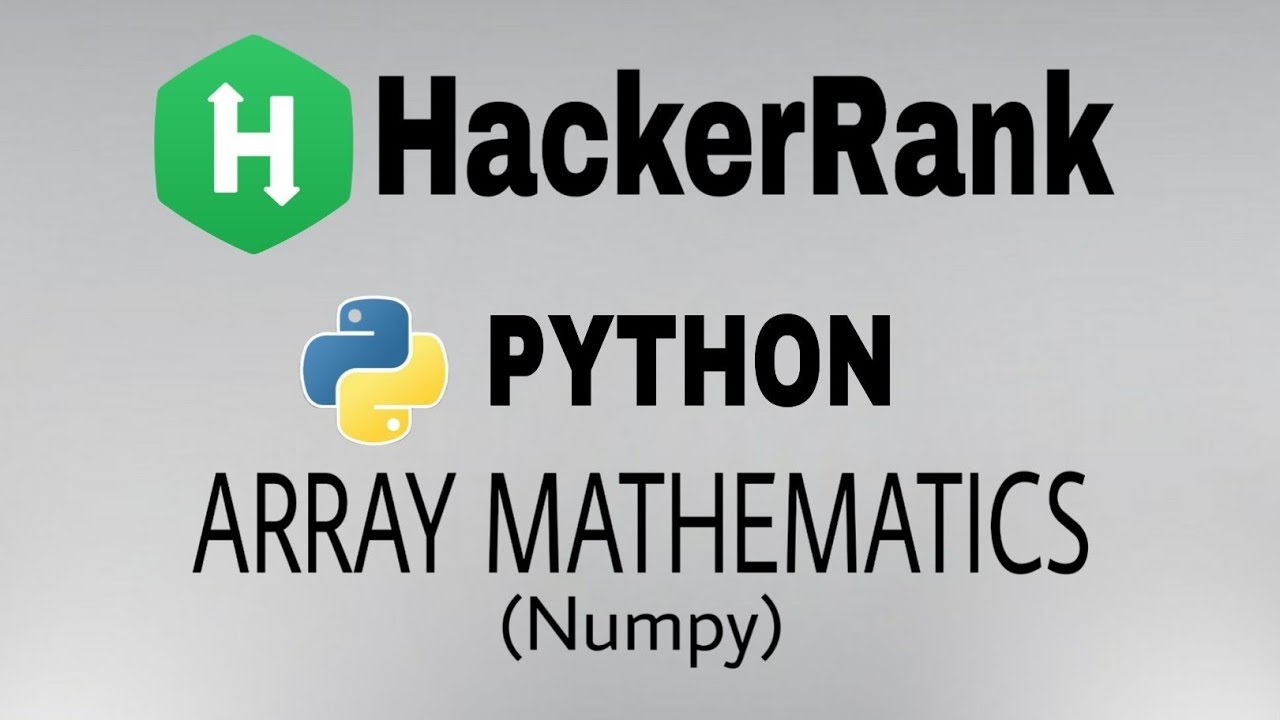 Array Mathematics | Hackerrank Python Solution | English Explanation