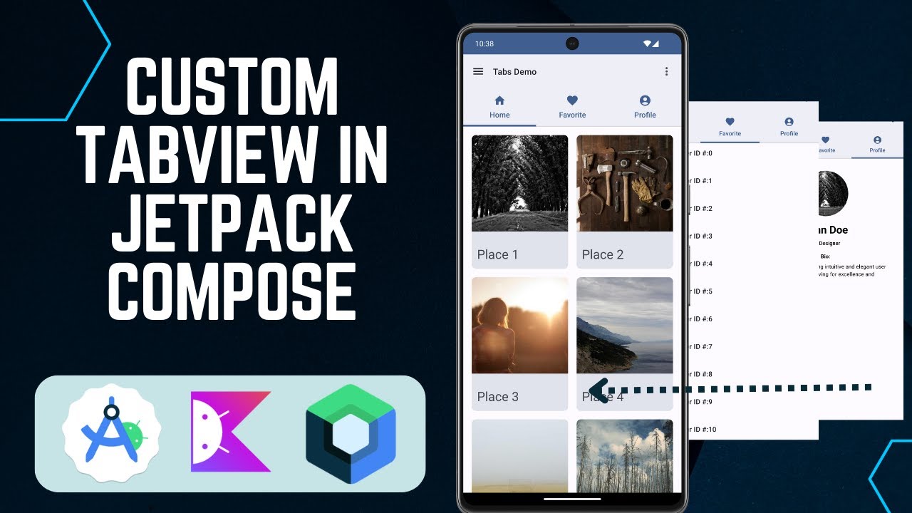 Custom Tab layout with Pages in Jetpack Compose | Android Studio Hedgehog | Kotlin  #jetpackcompose