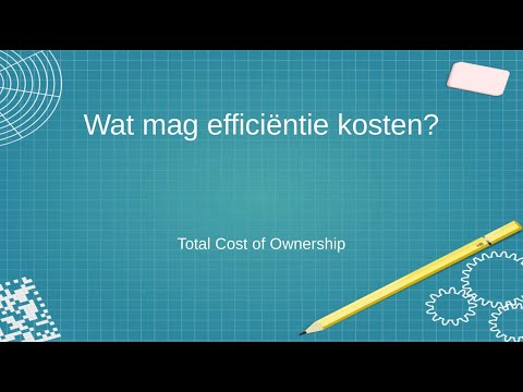 Wat mag efficiëntie kosten? Total Cost of Ownership