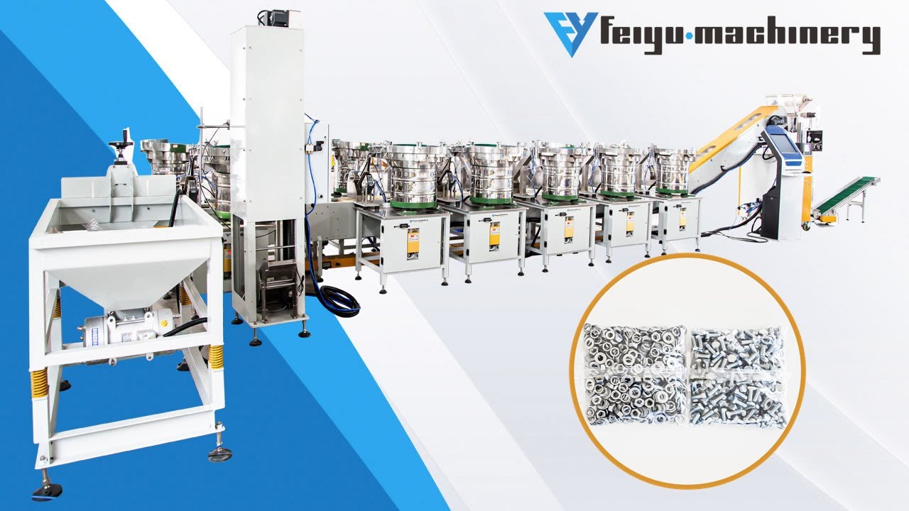 Automatic Elevator Accessories Heavy Fastener Packing Line
