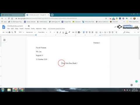 MLA8 Paper Format