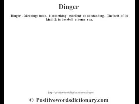 Dinger definition | Dinger meaning