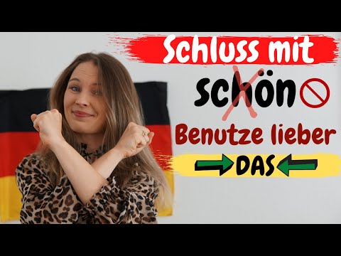 Die besten Synonyme für "schön"! Deutsch lernen b1, b2
