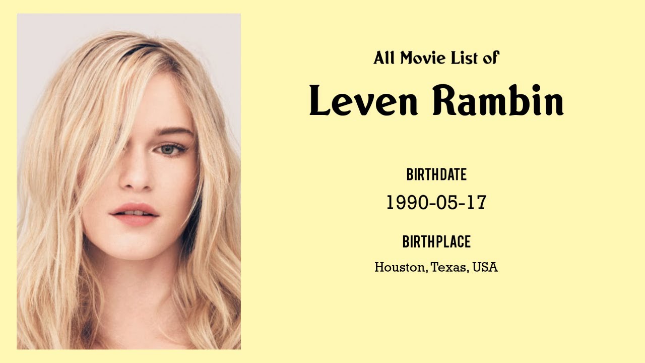 Leven Rambin Movies list Leven Rambin| Filmography of Leven Rambin